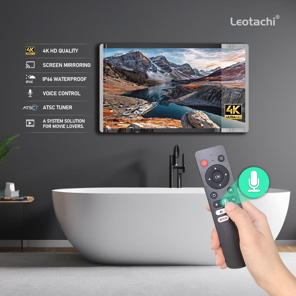 4K Ultra HD 32-inch High-end Bathroom Mirror TV IP66 Waterproof Androi ...